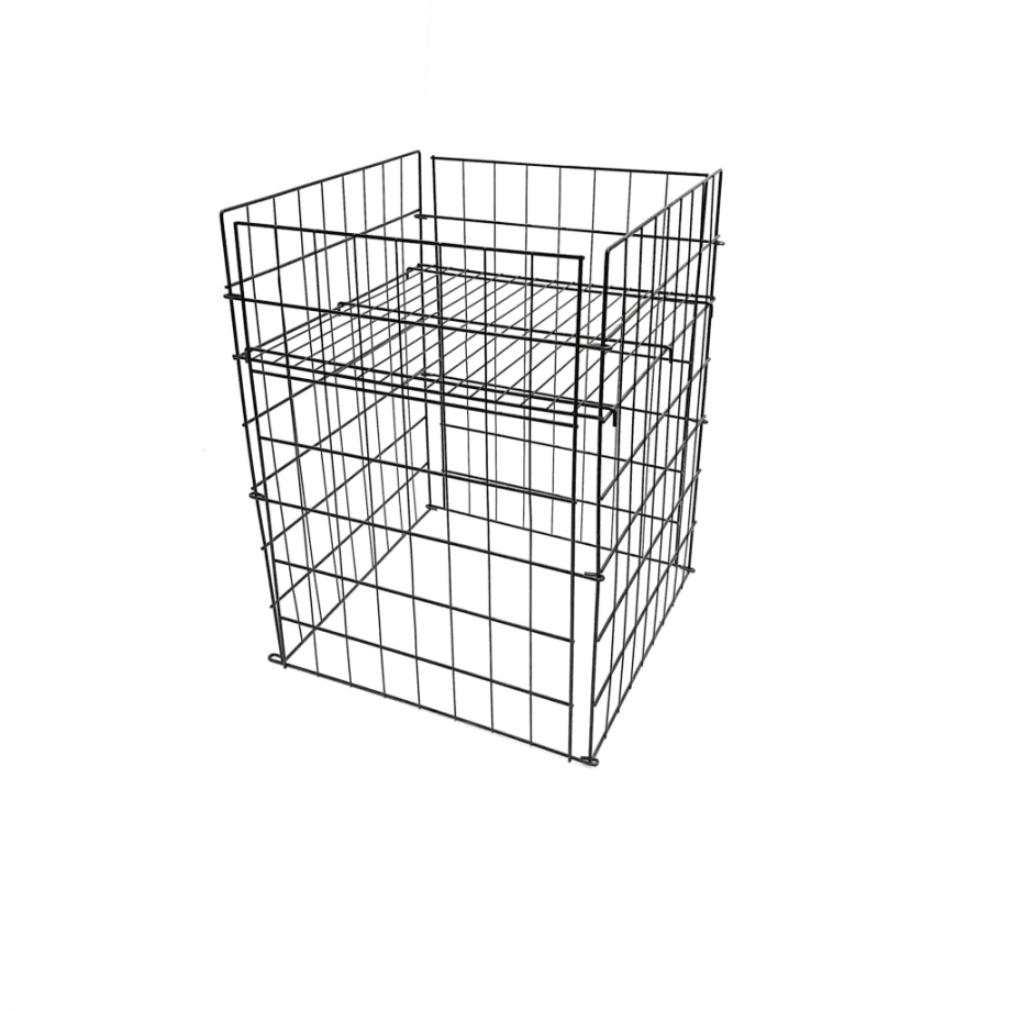 Small Black Metal Collapsible Dump Bin - Dinya Shopfittings
