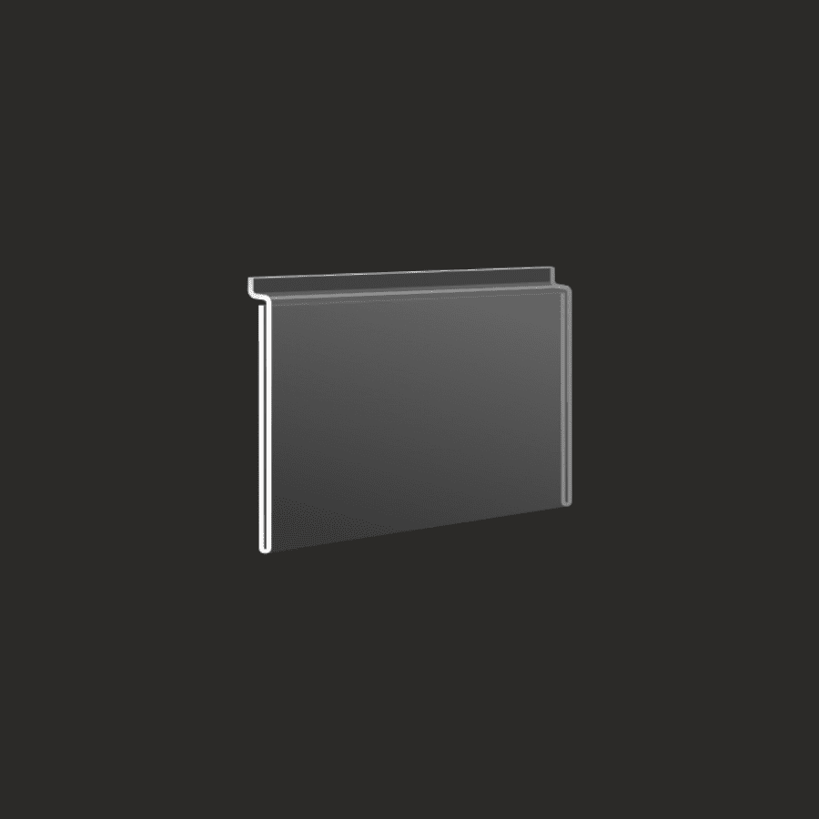 Slatwall acrylic A5 sign display, Landscape - Dinya Shopfittings