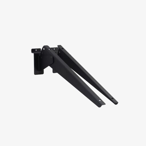300mm Black Slatwall Adjustable Bracket Pair - Dinya Shopfittings